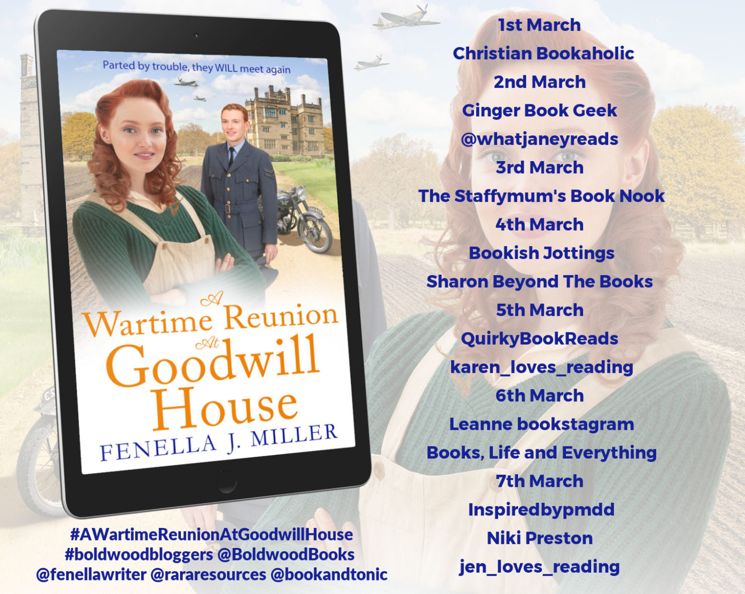 A Wartime Reunion At Goodwill House by Fenella J Miller | Christian Bookaholic
